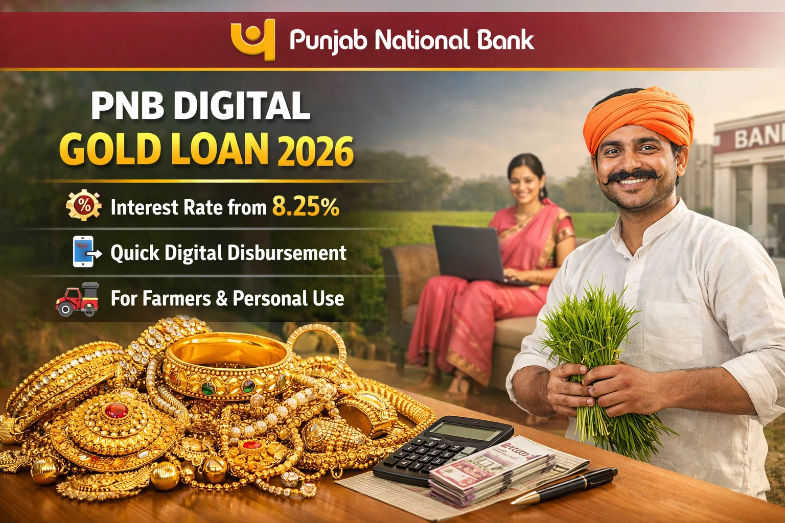 PNB Digital Gold Loan 2026: Interest Rates, Eligibility, Charges & Full ...