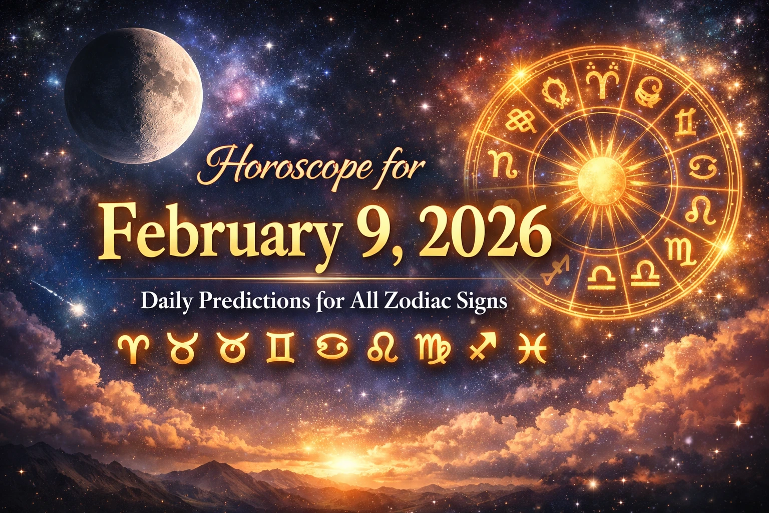 Horoscope for February 9, 2026: Daily Zodiac Predictions for All 12 Signs